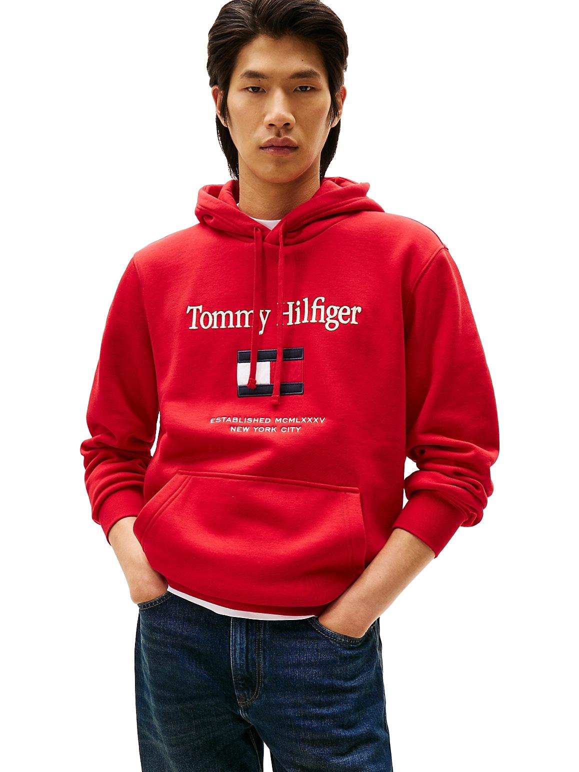 TOMMY HILFIGER colorblock canvas duffel bag